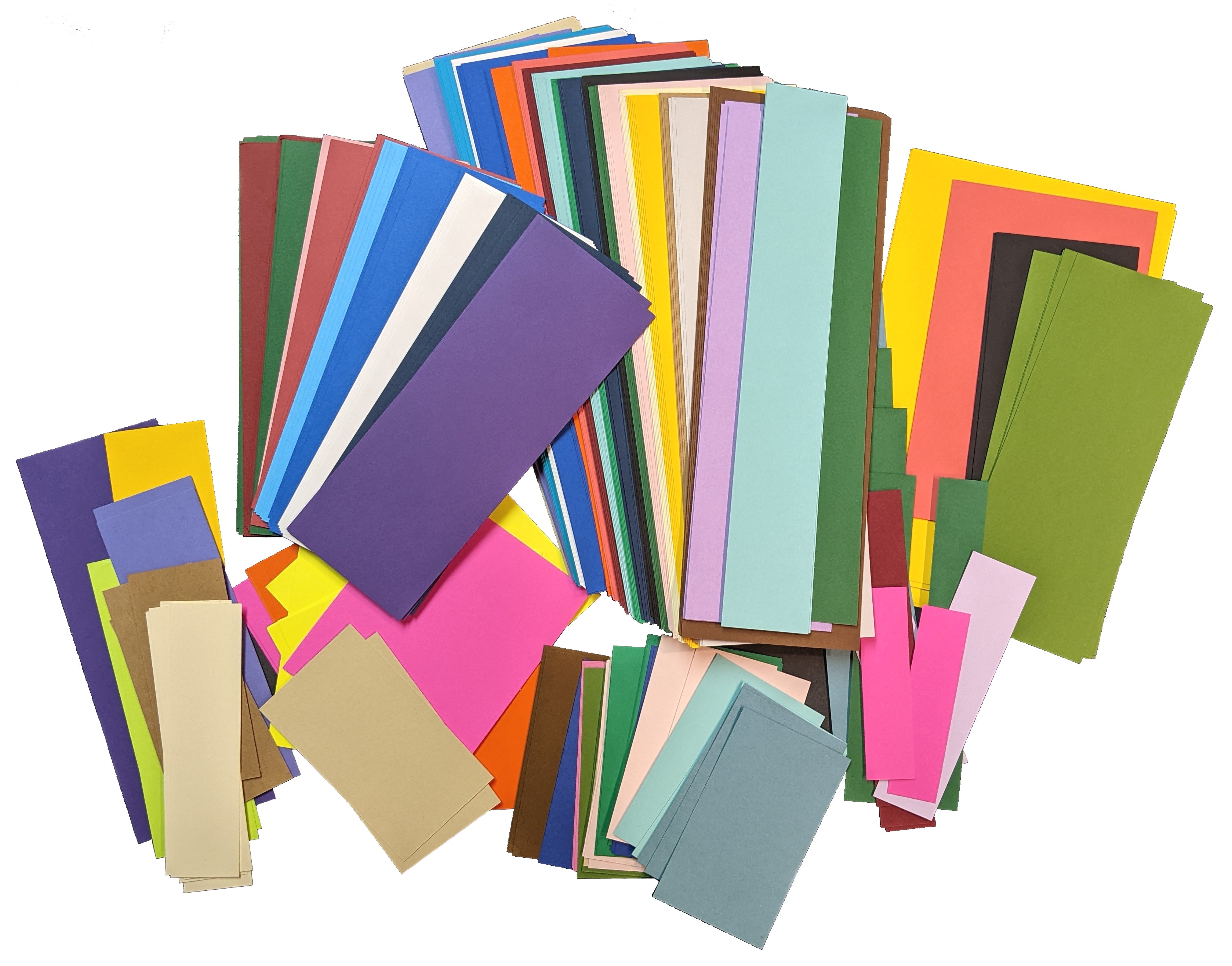 Cardstock Scrap Pack, Assorted Colors and Sizes – Vagabond Paper